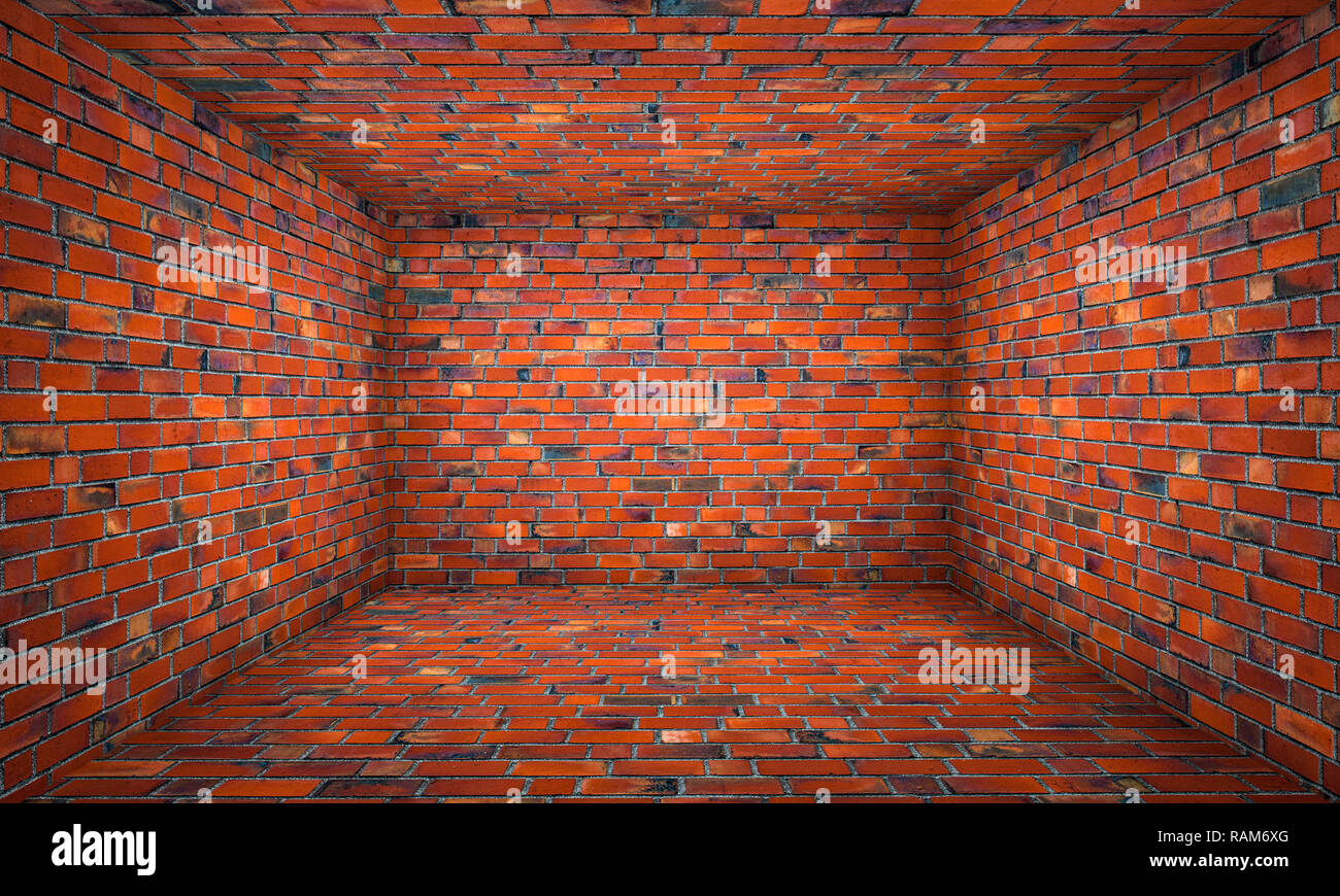 Abstract Urban Interior Brick Room Stage Background Texture Stock Photo ...