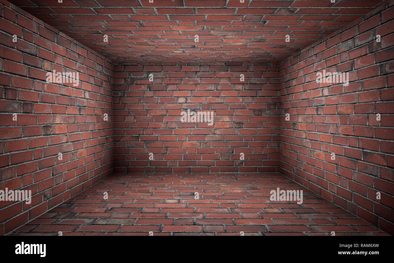 Abstract Urban Interior Brick Room Stage Background Texture Stock Photo ...