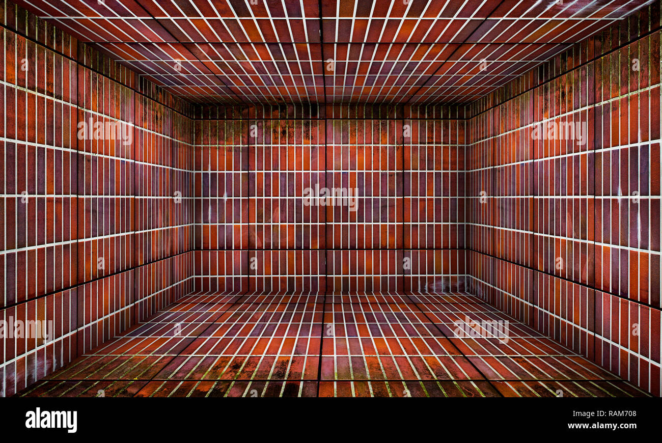 Abstract Urban Interior Brick Room Stage Background Texture Stock Photo ...