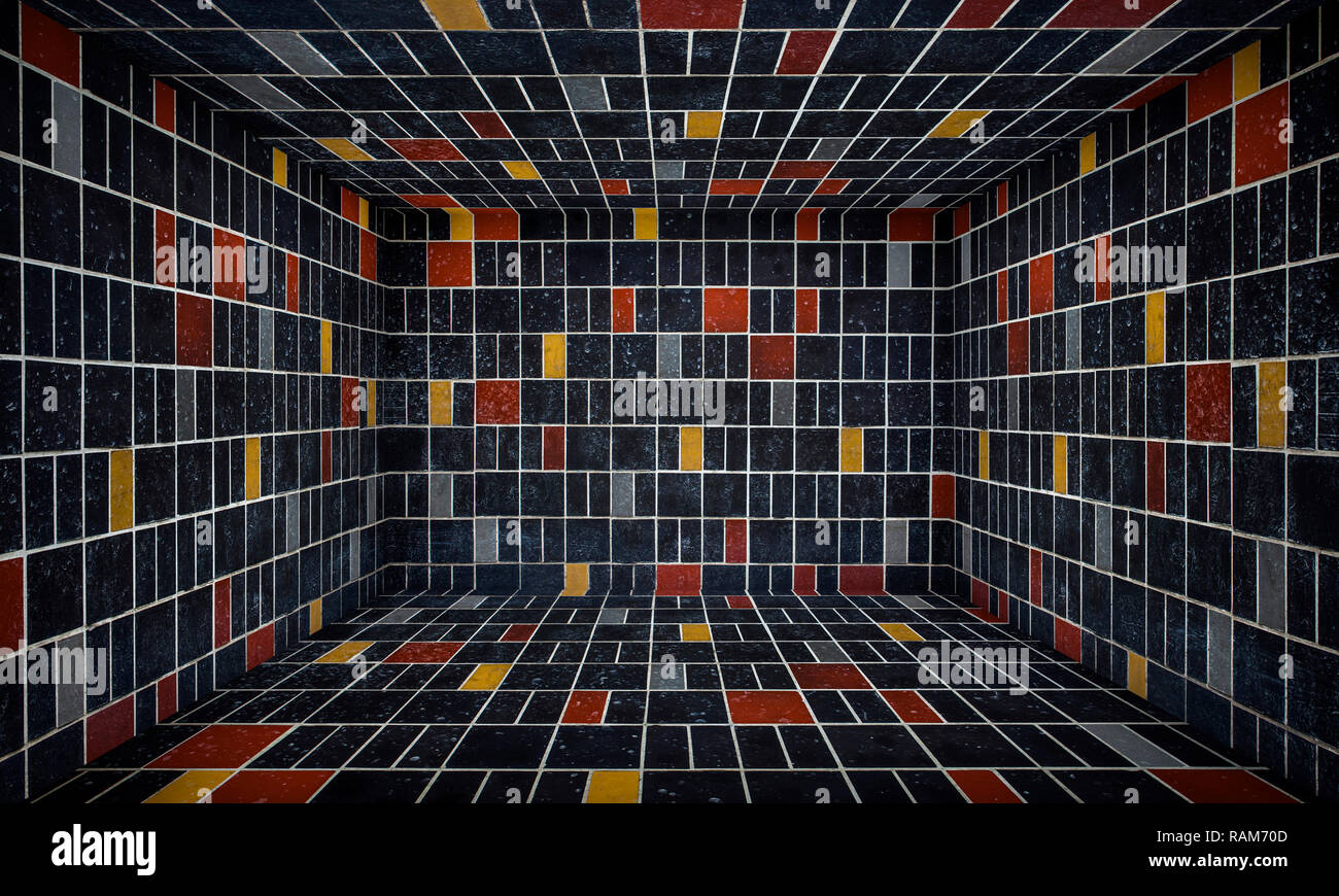 Abstract Urban Interior Brick Room Stage Background Texture Stock Photo ...