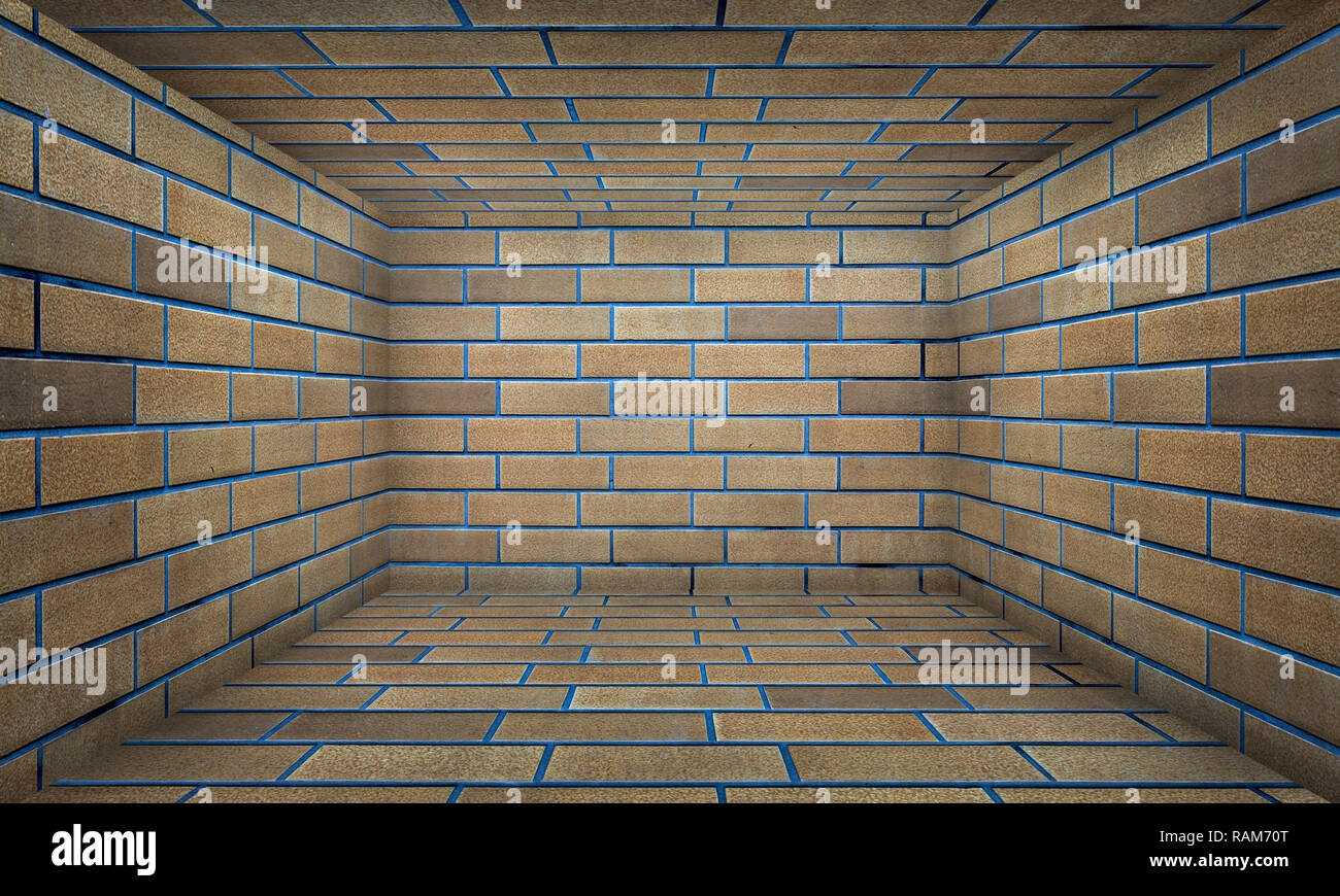 Abstract Urban Interior Brick Room Stage Background Texture Stock Photo ...