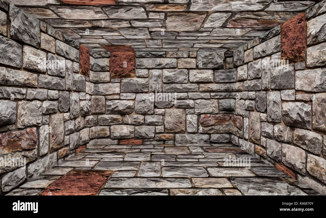 Abstract Urban Interior Brick Room Stage Background Texture Stock Photo ...