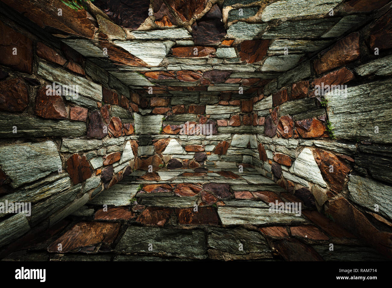 Abstract Urban Interior Brick Room Stage Background Texture Stock Photo ...
