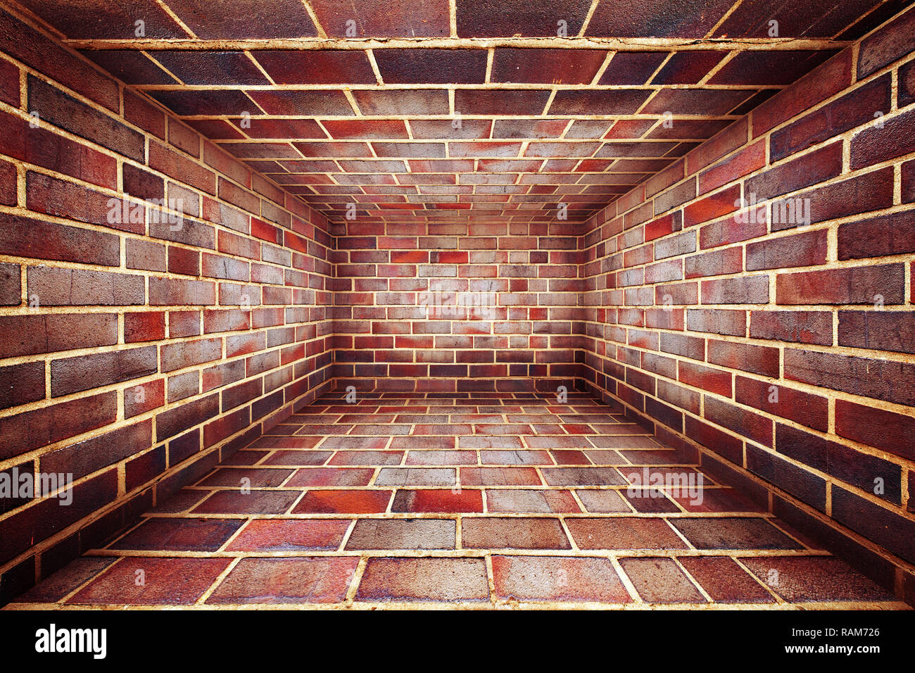 Abstract Urban Interior Brick Room Stage Background Texture Stock Photo ...