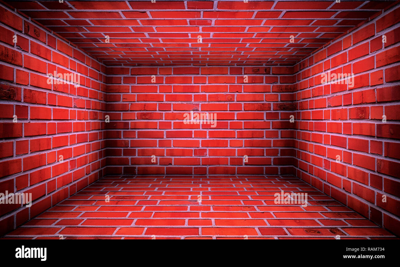 Abstract Urban Interior Brick Room Stage Background Texture Stock Photo ...