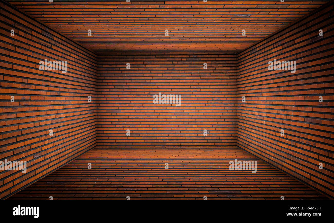 Abstract Urban Interior Brick Room Stage Background Texture Stock Photo ...