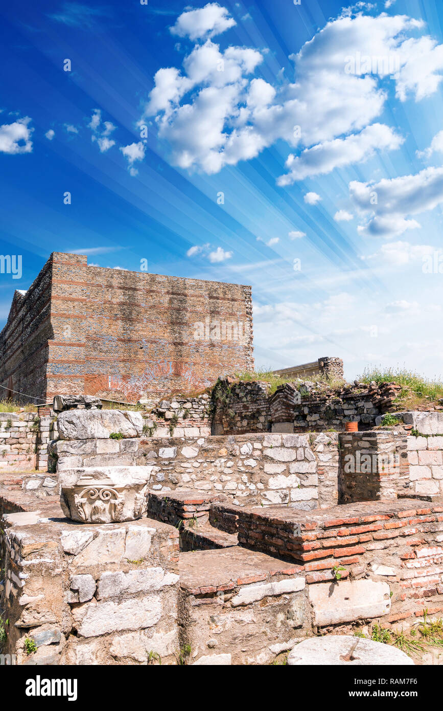 Ancient Historical Tourism Place Sardes in City Manisa in Turkey Stock ...