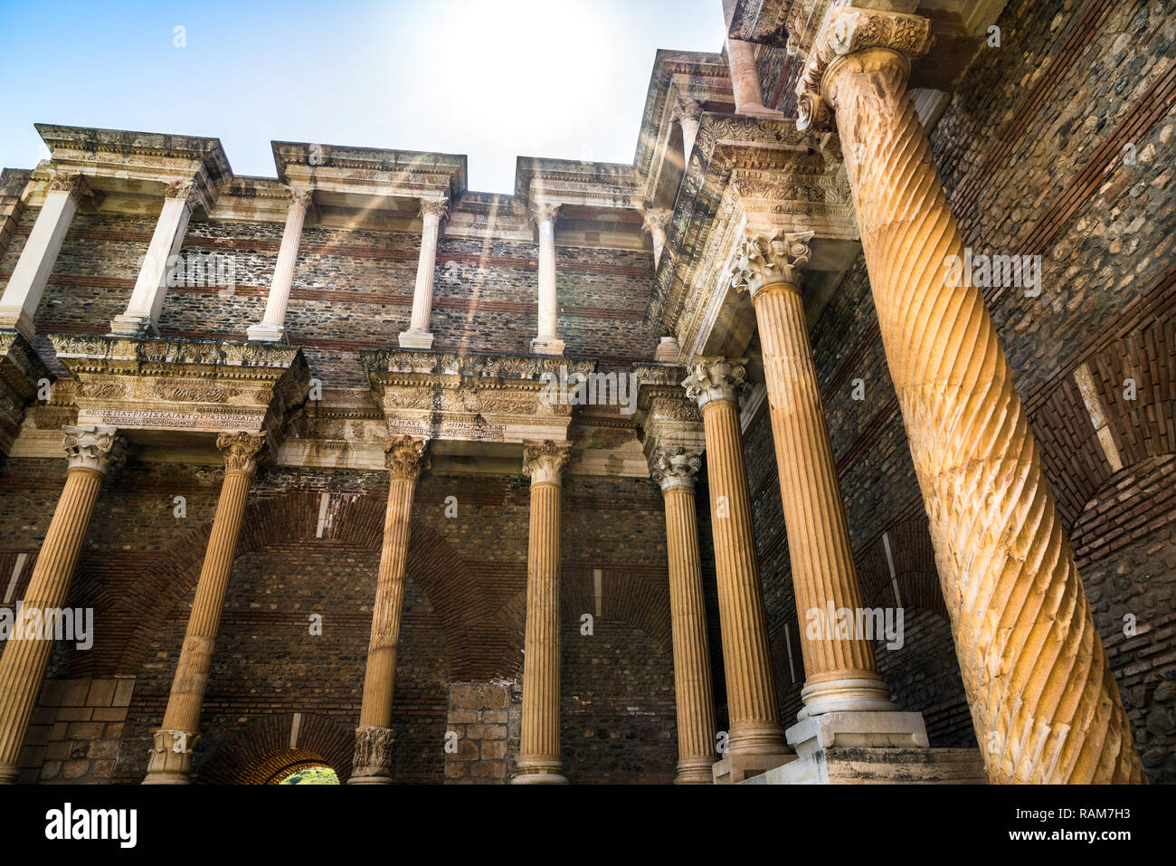 Ancient Historical Tourism Place Sardes in City Manisa in Turkey Stock ...
