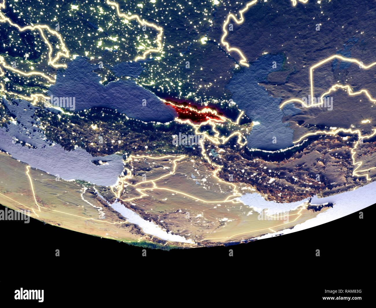 Georgia Night From Space North Georgia Astronomical Observatory Fri,