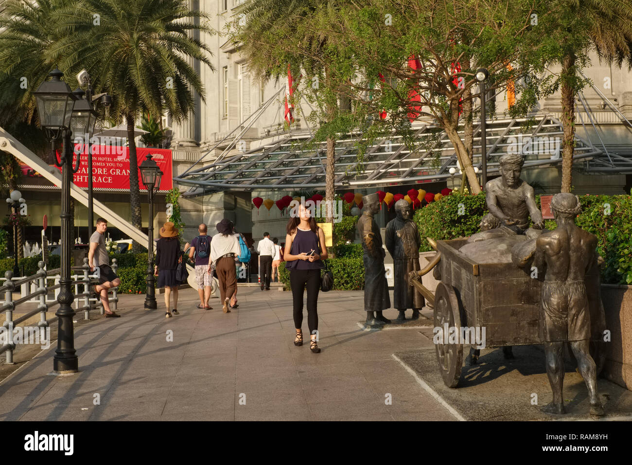 A sculpture in the 'People by the River' sculpture series by the ...
