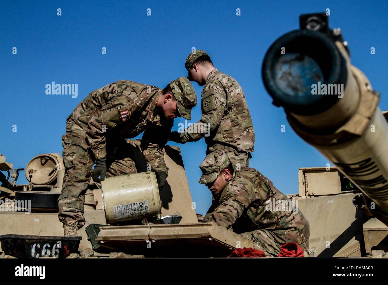 Soldiers from the 1st Battalion, 8th Infantry Regiment, 3rd Armored ...