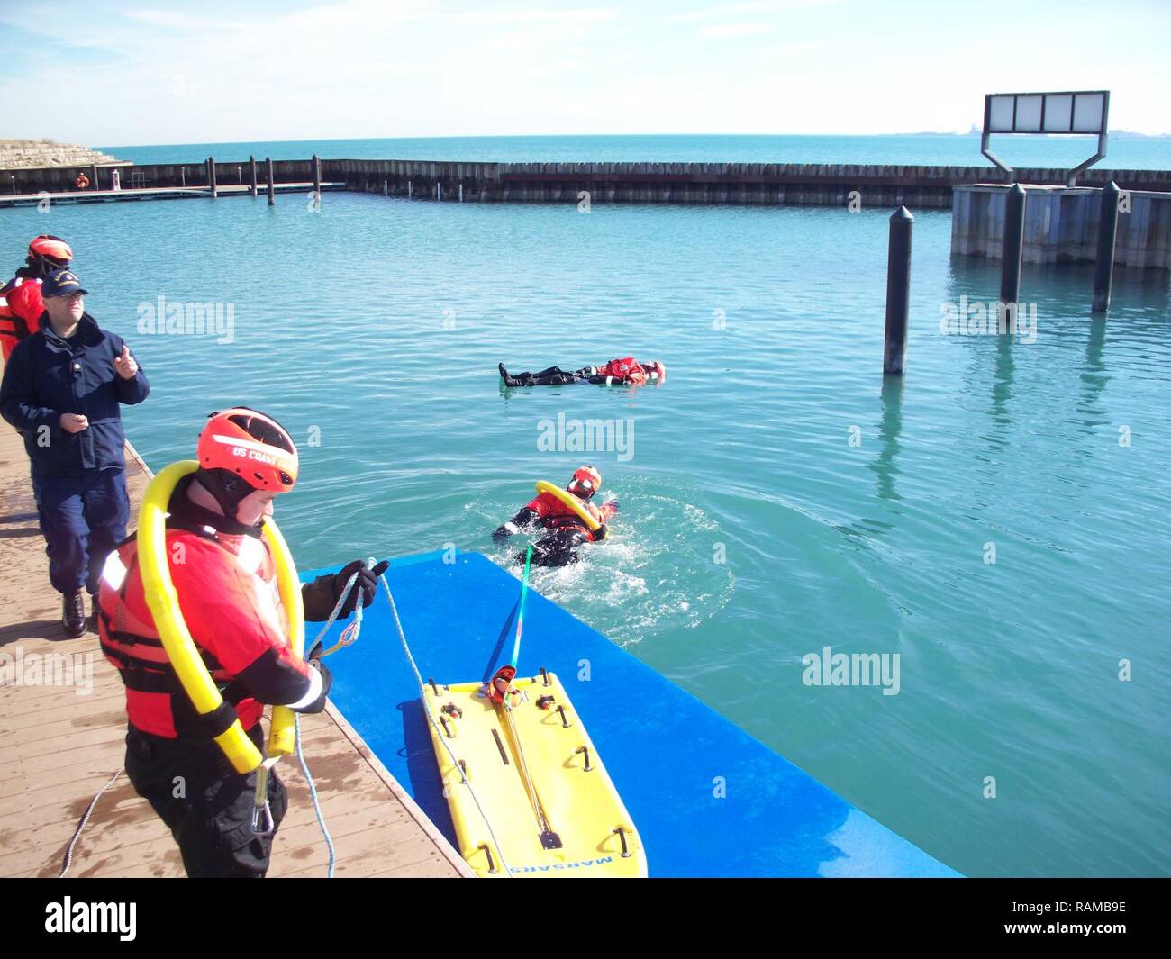 Coast guard station calumet harbor hi-res stock photography and images ...