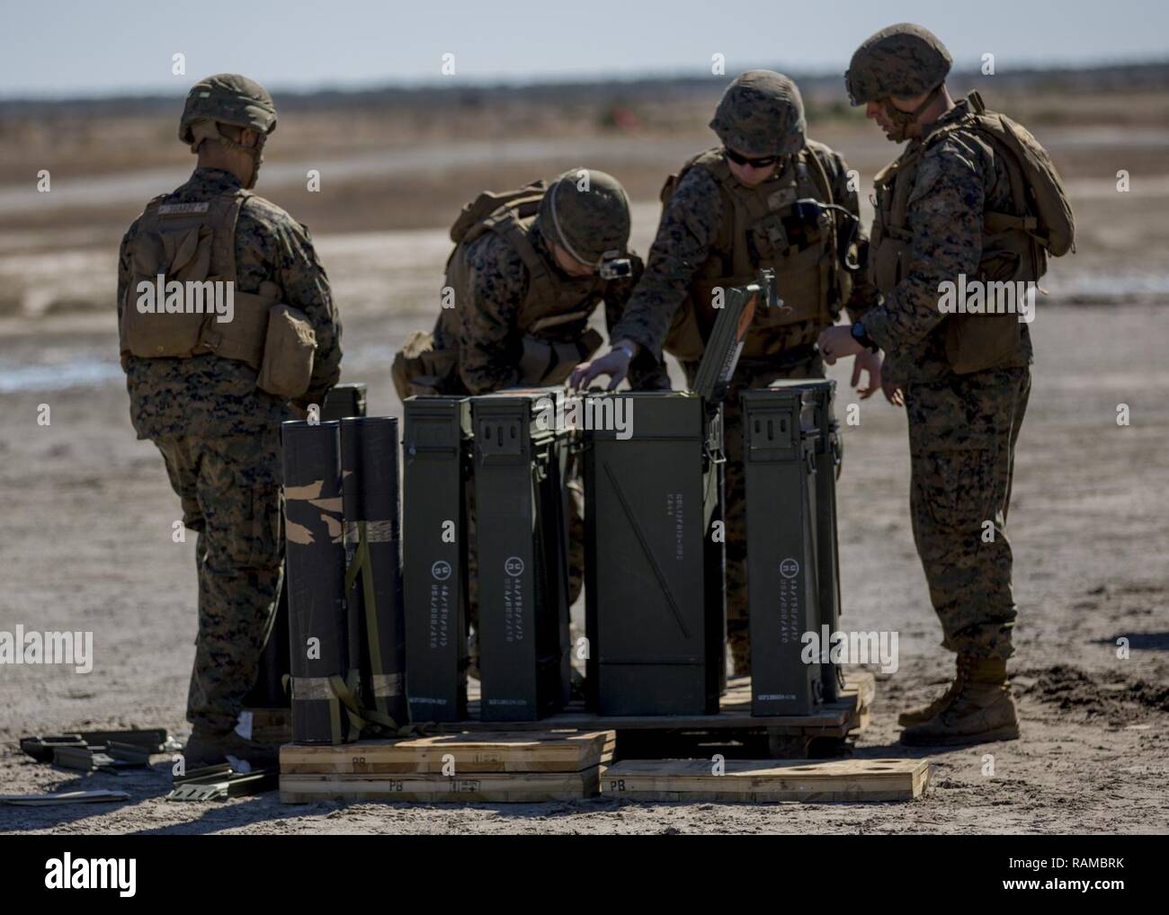 U.S. Marines with Battery E, 2nd Battalion, 10th Marine Regiment, 2nd ...