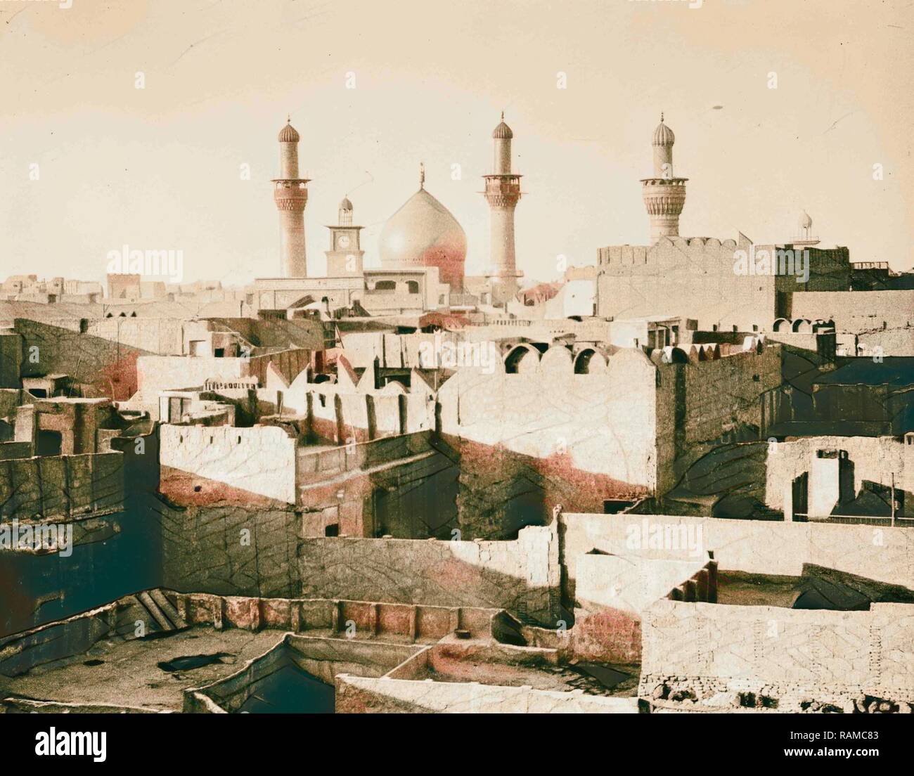 Iraq. Karbala. General view showing mosque. 1932, Iraq, Karbalāʾ ...