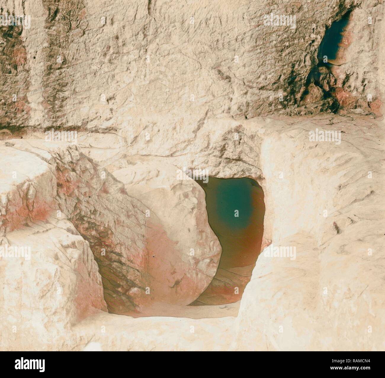 Jerusalem El-Kouds Rolling Stone, Tombs of the Kings. 1898, Israel ...