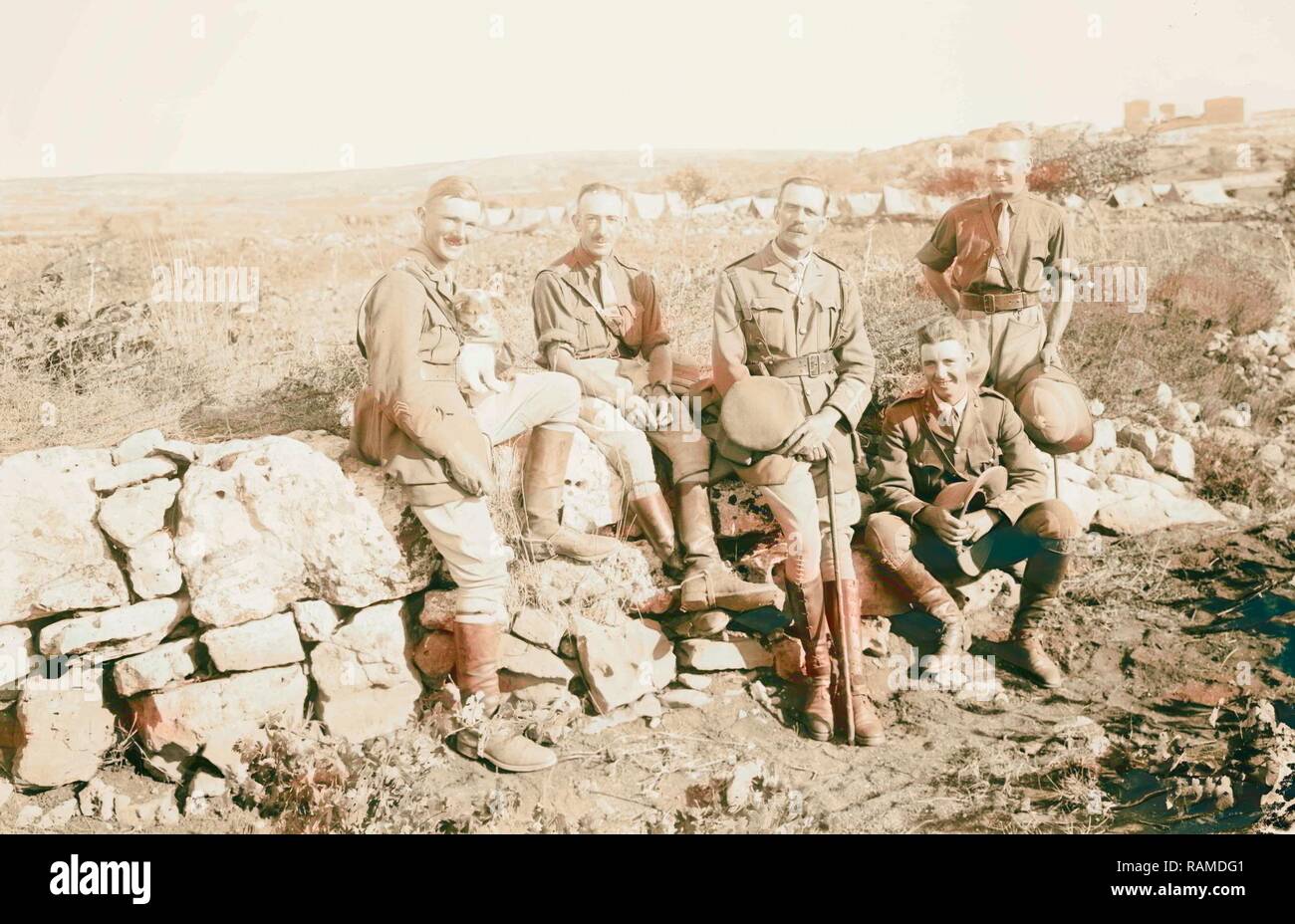 Battery of the 53rd division, 1918, Middle East, Israel and/or ...