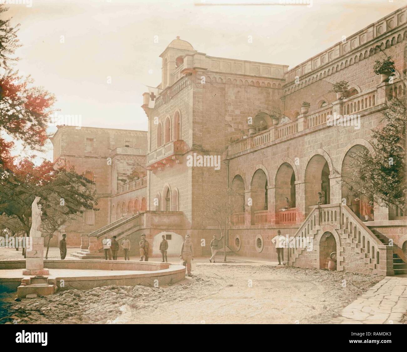 Austrian Military Hospital, Ratisbonne Monastery, Jerusalem. 1916 ...