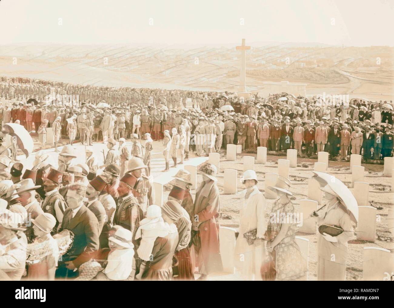 Jerusalem war cemetery dedication 1917, Israel. Reimagined by Gibon ...