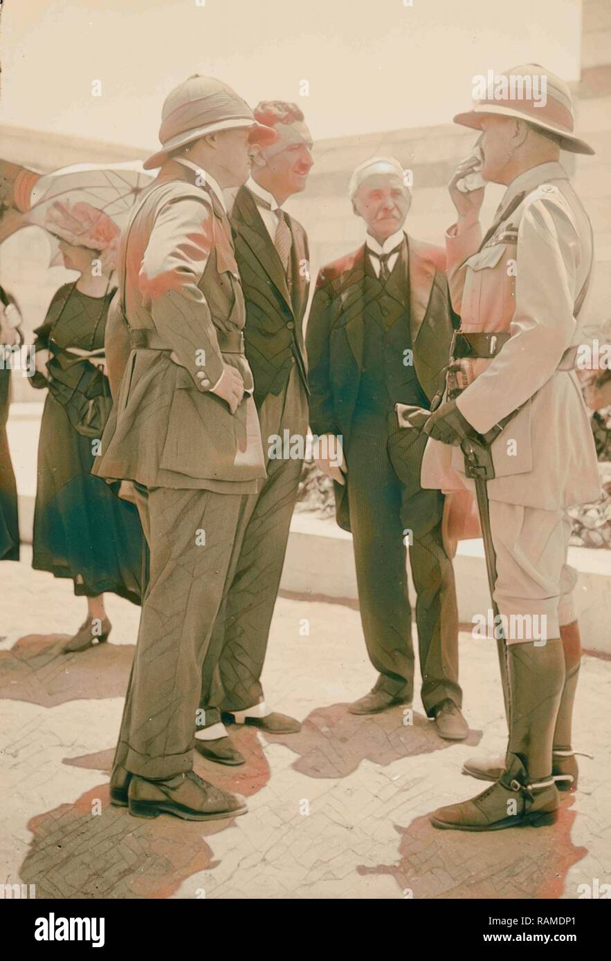 War cemetery consecration, Gaza-Belah, April 25, 1925, Gaza Strip ...