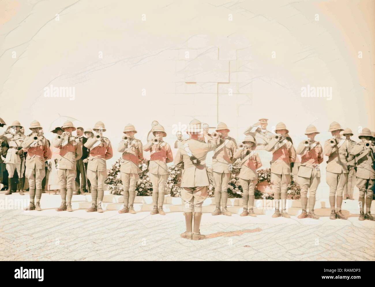 War cemetery consecration, Gaza-Belah, April 28, 1925, Gaza Strip ...