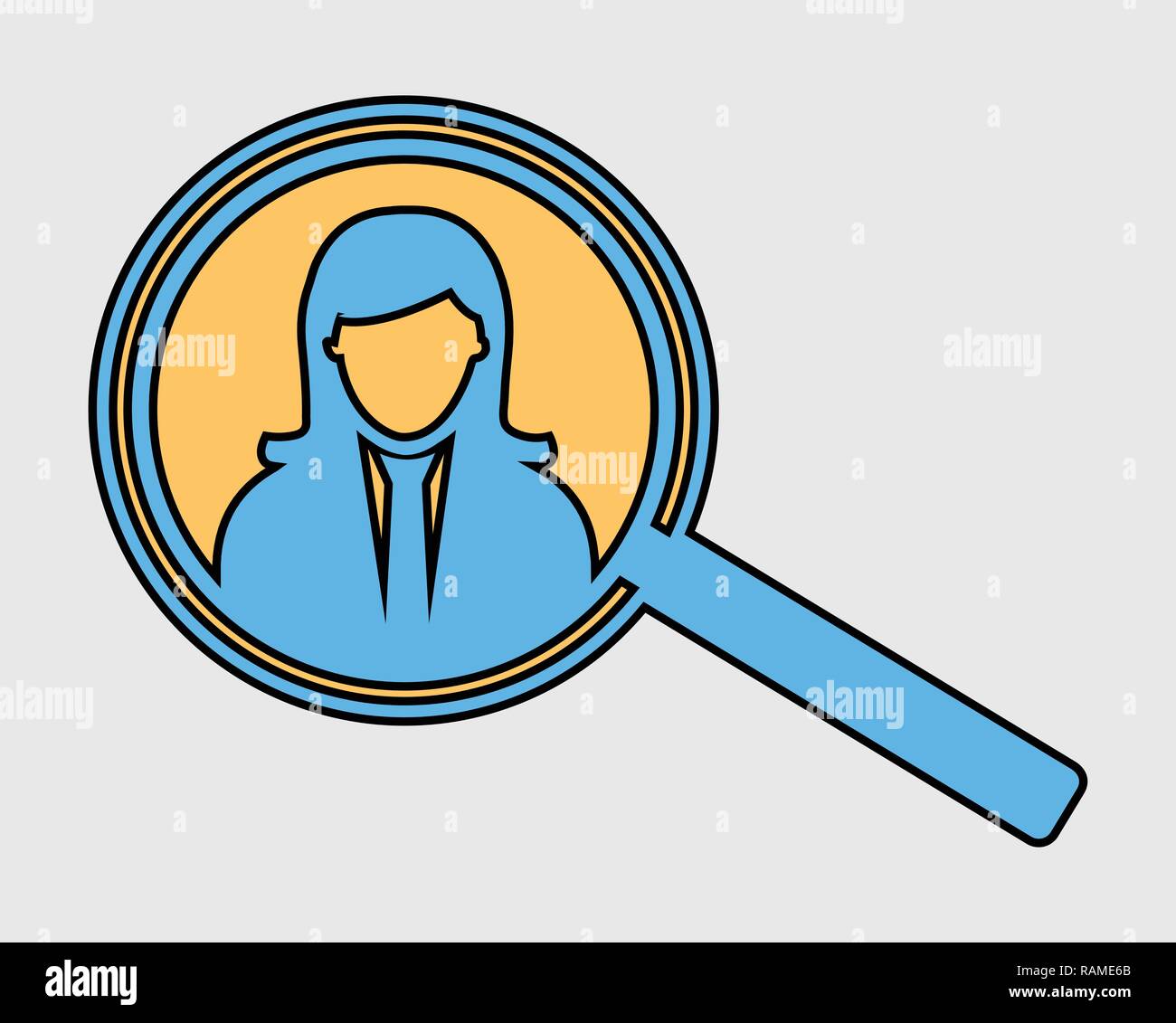 Job search male female Stock Vector Images - Alamy