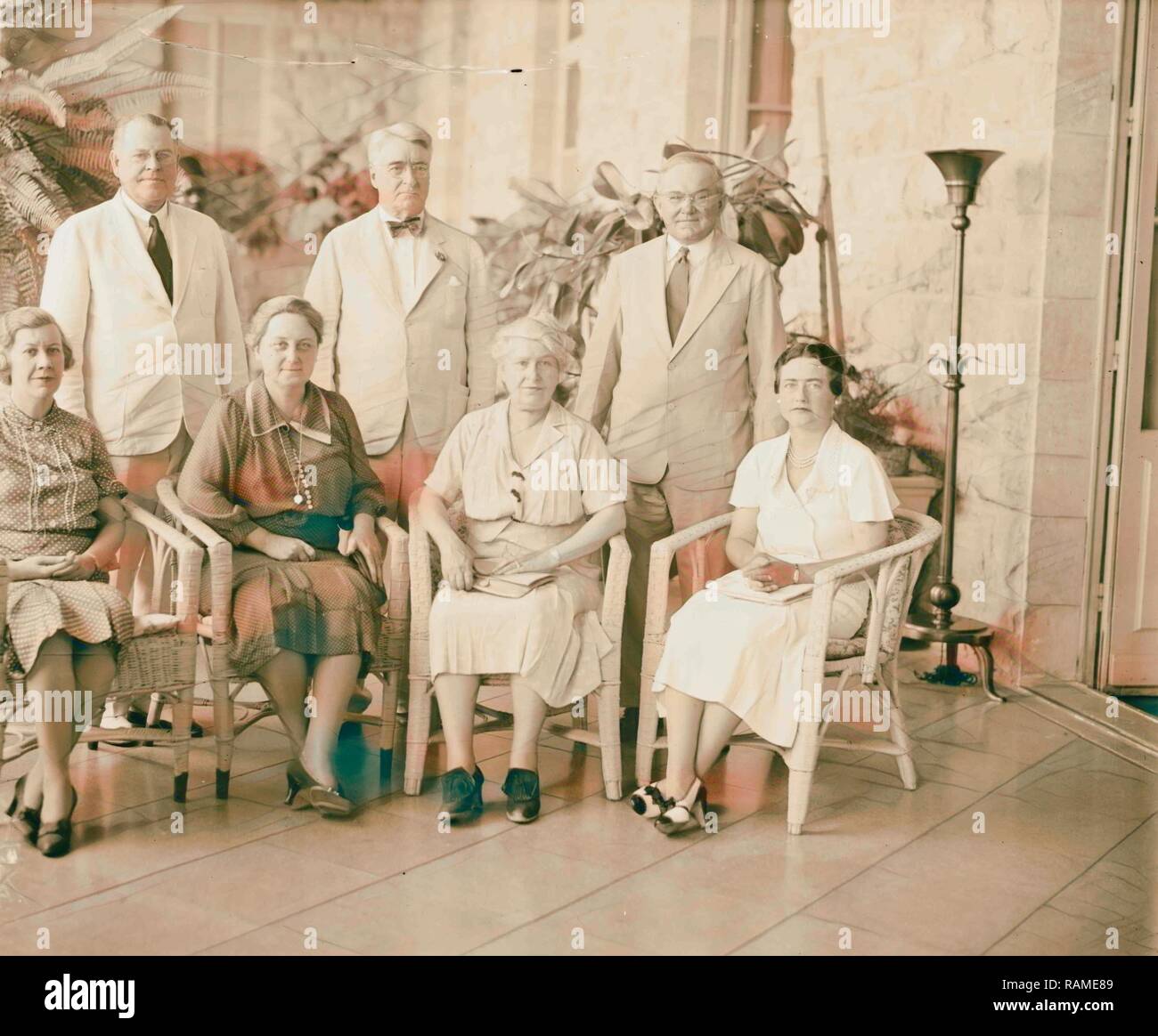 U.S. Senators and their wives Jerusalem Aug. 1936. R. Copeland, W ...