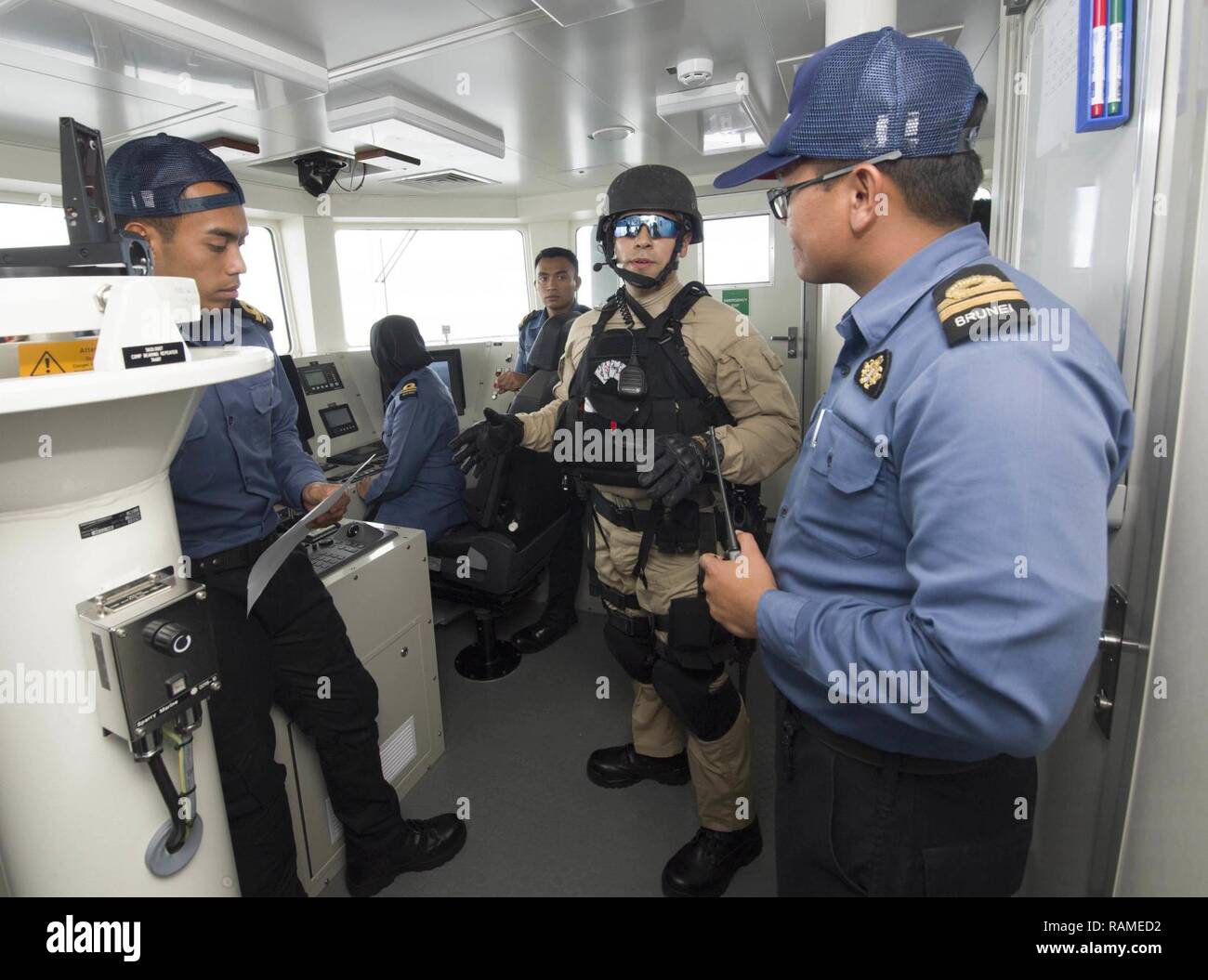 SOUTH CHINA SEA (Feb. 19, 2017) Lt. j.g. Anthony Grayson, assigned to ...