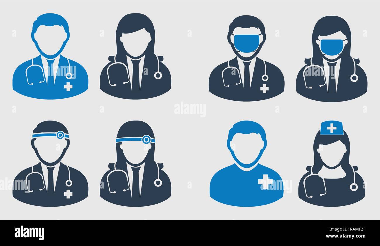 Medical Team Icon on gray background Stock Vector Image & Art - Alamy
