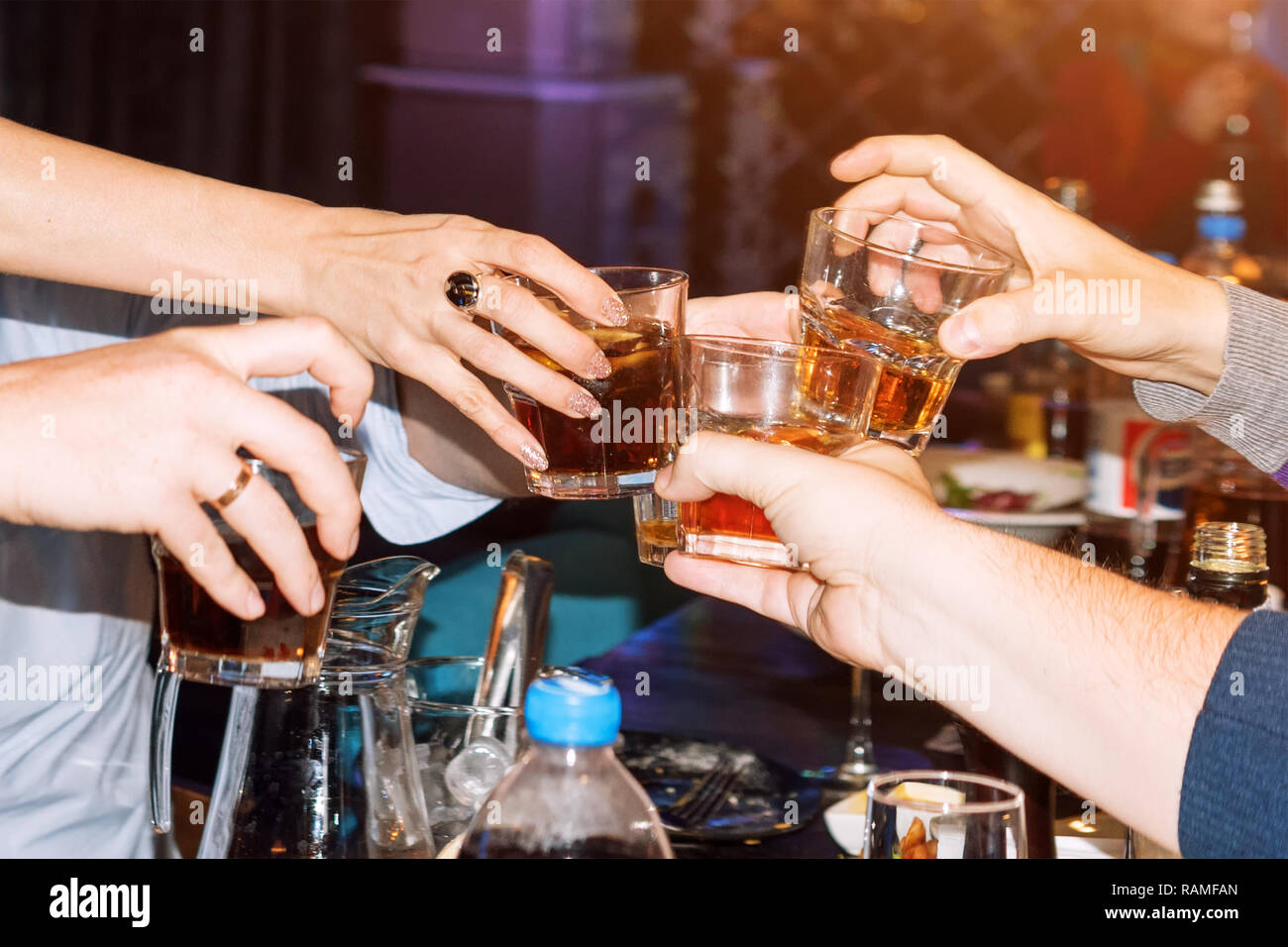 People Drinking Alcohol At A Party