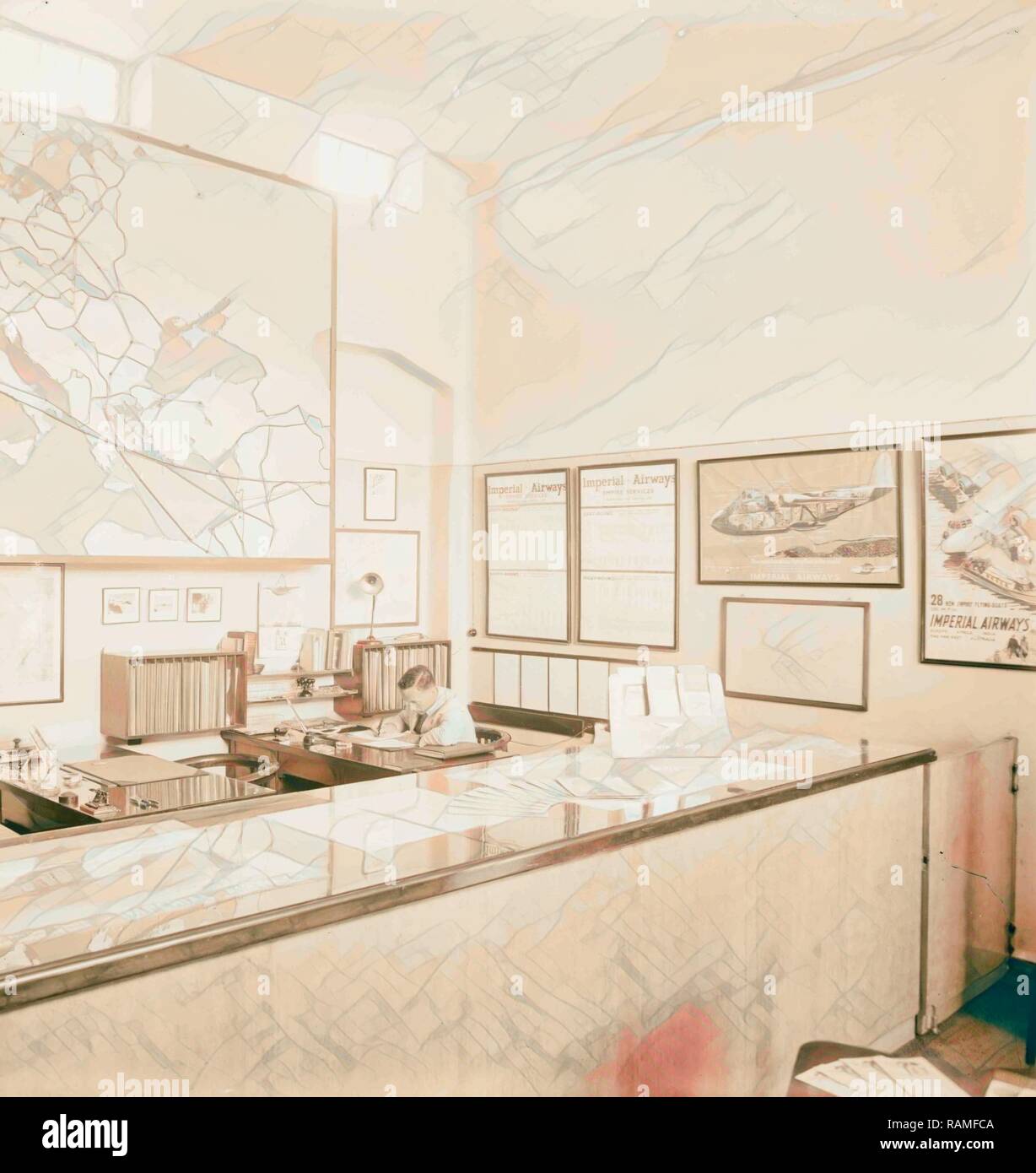 Imperial Airways office & plane 1925, Middle East, Israel and/or ...