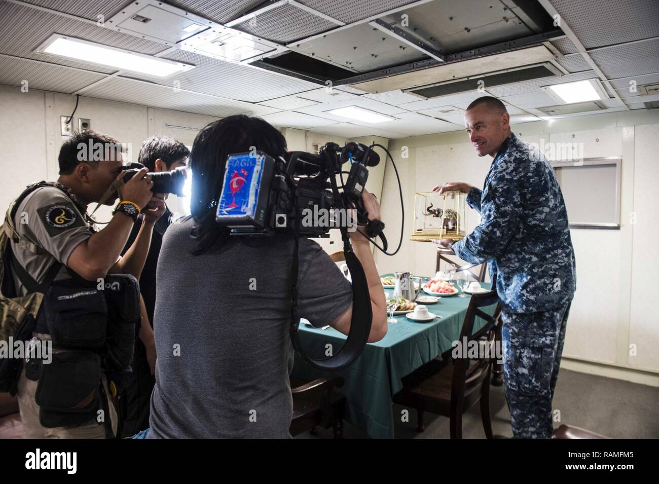 GULF OF THAILAND (Feb. 22, 2017) U.S. Navy Capt. Nathan Moyer ...