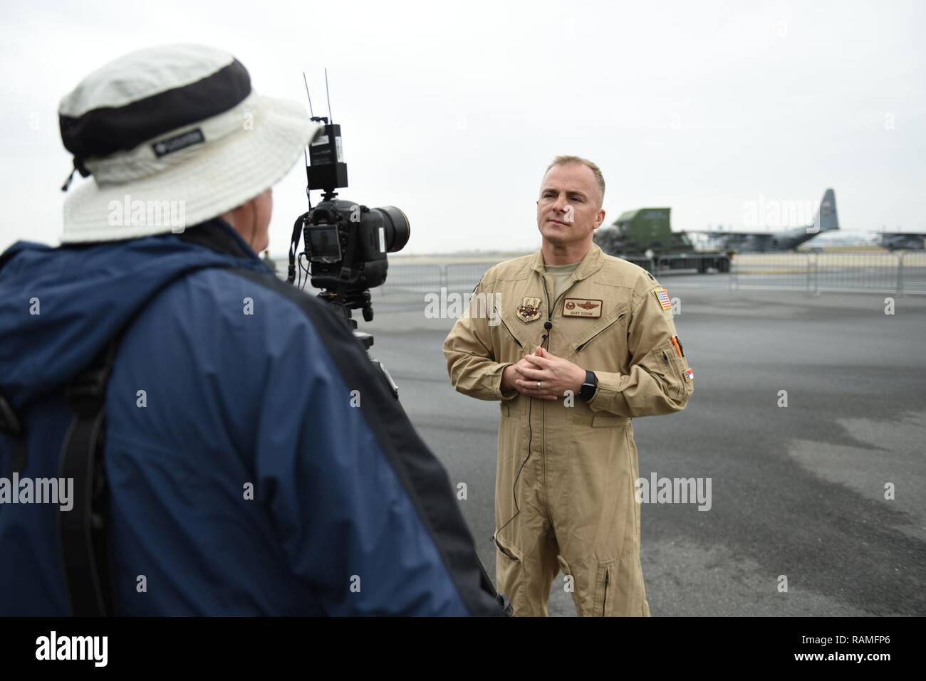 Lieutenant Colonel Gary Dodge answers local media questions before his ...