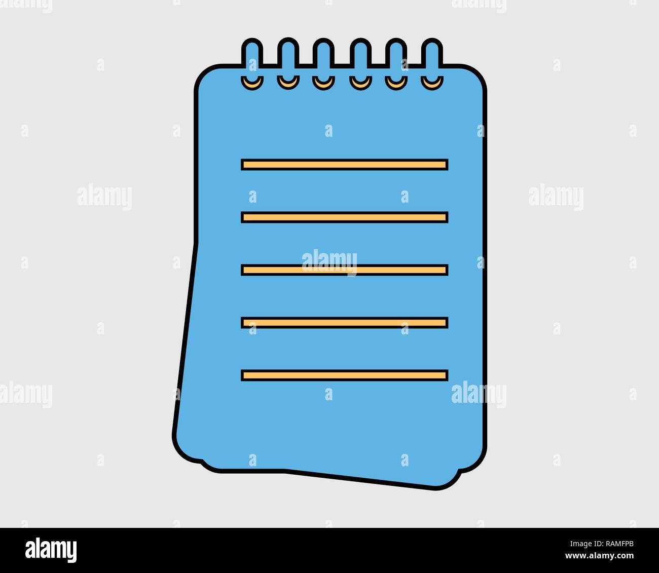 Notepad icon hi-res stock photography and images - Alamy