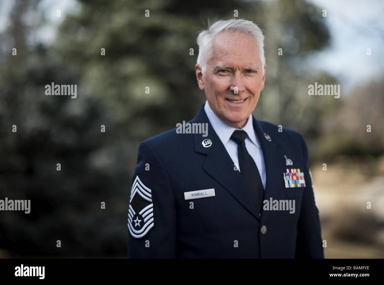 Chief Master Sgt. Tom Kimball retired from the Air Force Feb. 17, 2017 ...