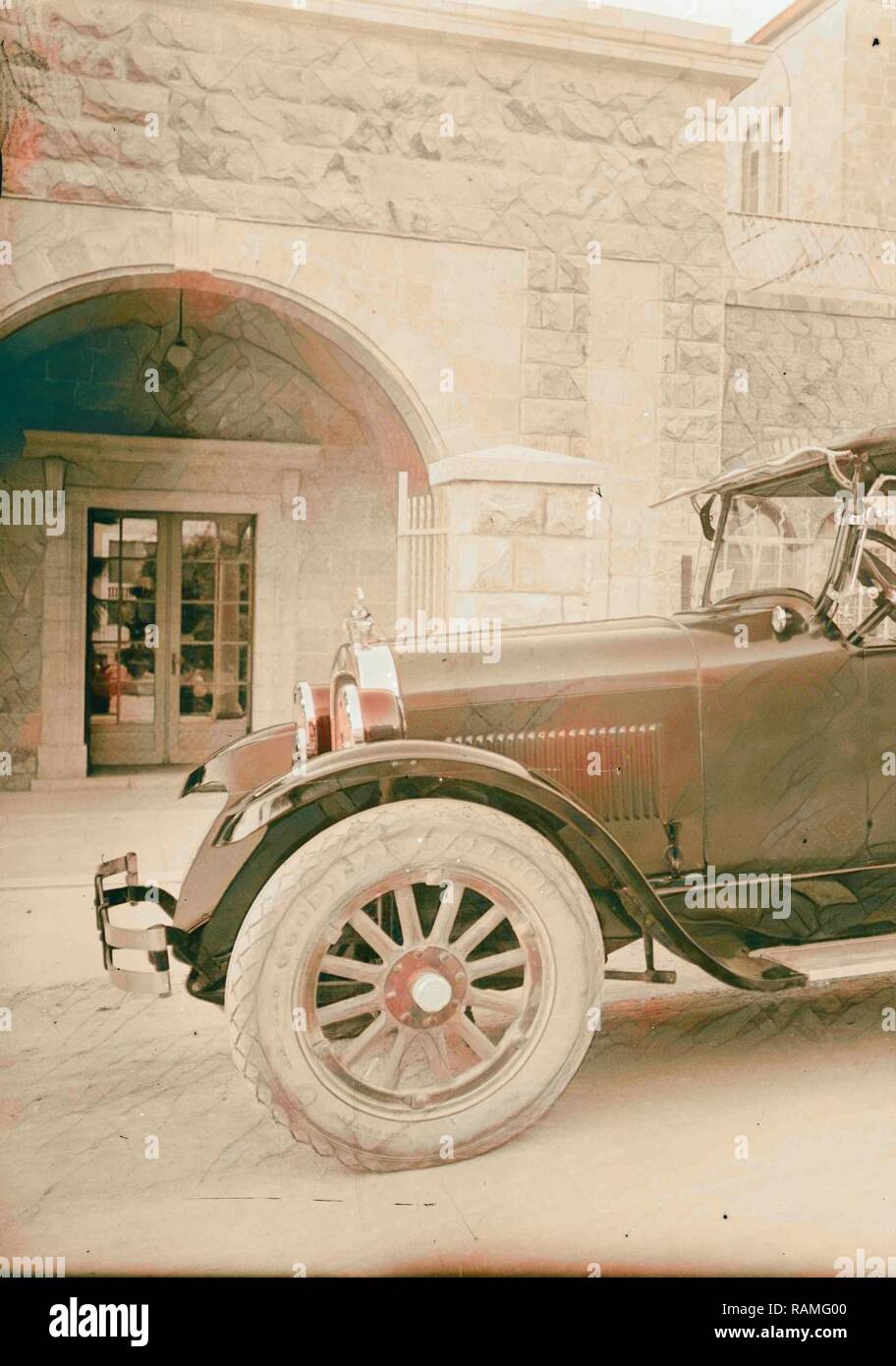 New Dodge outside building. 1920, Middle East, Israel and/or Palestine ...