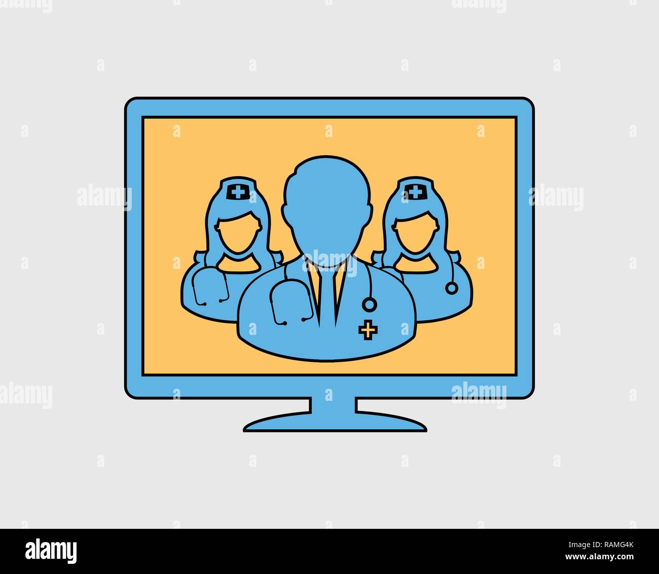 Computer medical records screen Stock Vector Images - Alamy