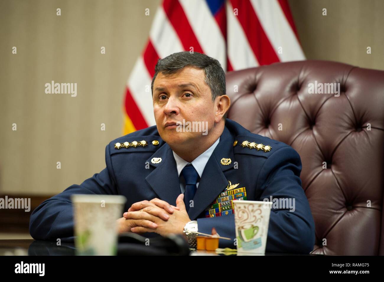 Colombian Air Force Gen. Carlos Eduardo Bueno Vargas, Commander of the ...