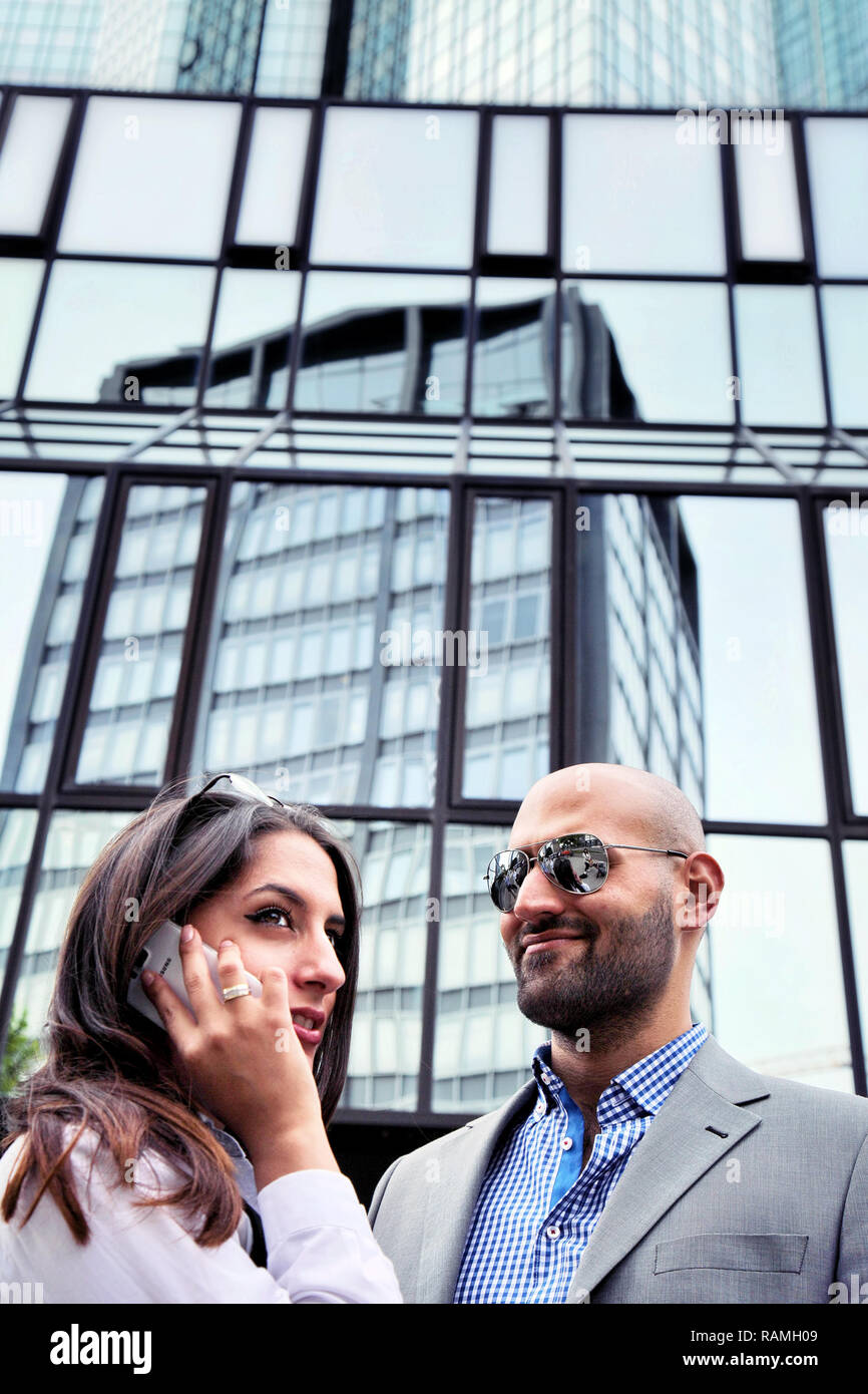 Business Couple Modern Teamwork Partnership Outdoor Photo Stock Photo ...