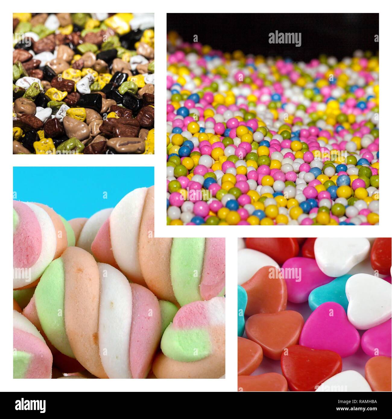 Candy Sweet Lolly Sugary Collage Photo Stock Photo - Alamy