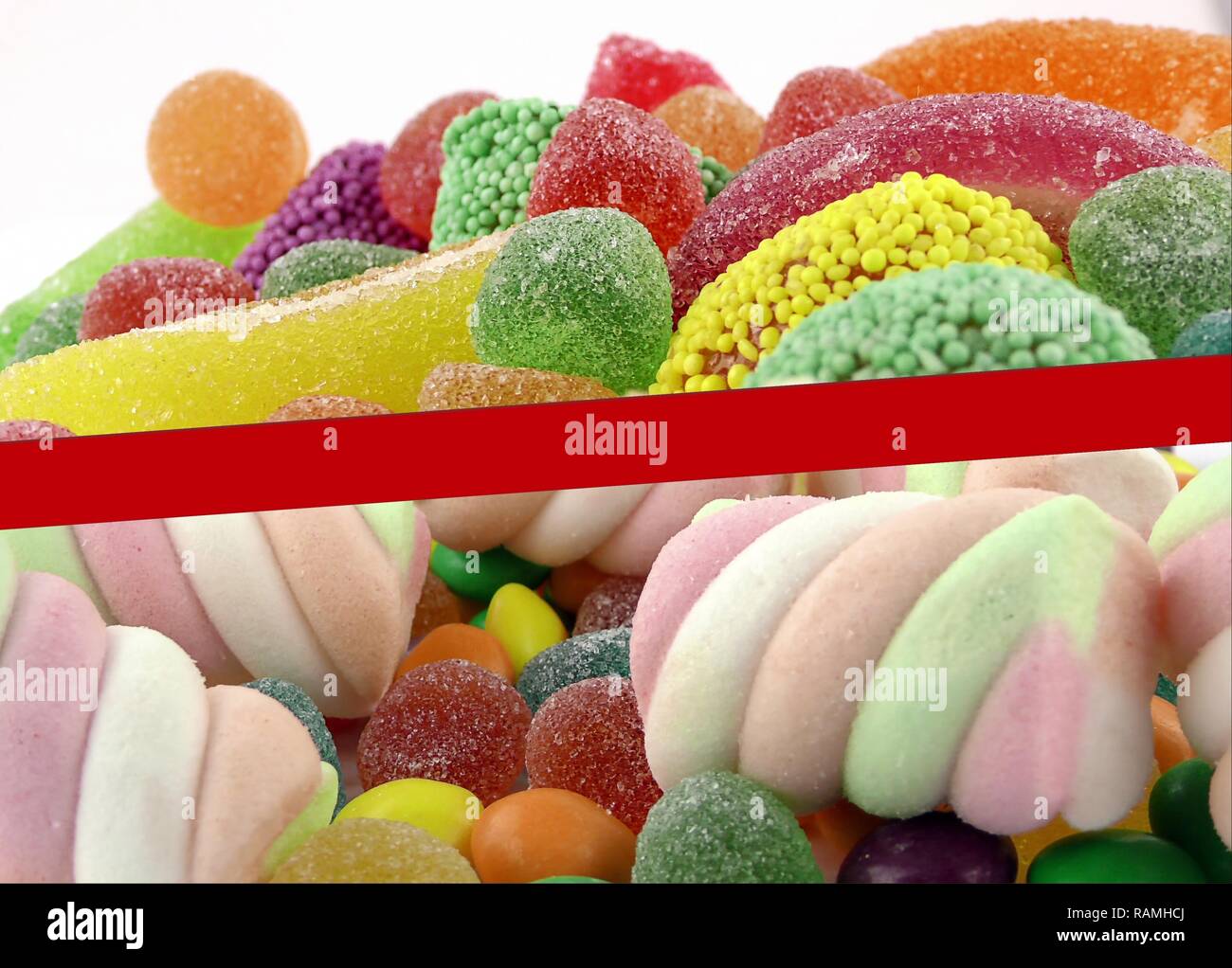 Candy Sweet Lolly Sugary Collage Photo Stock Photo - Alamy