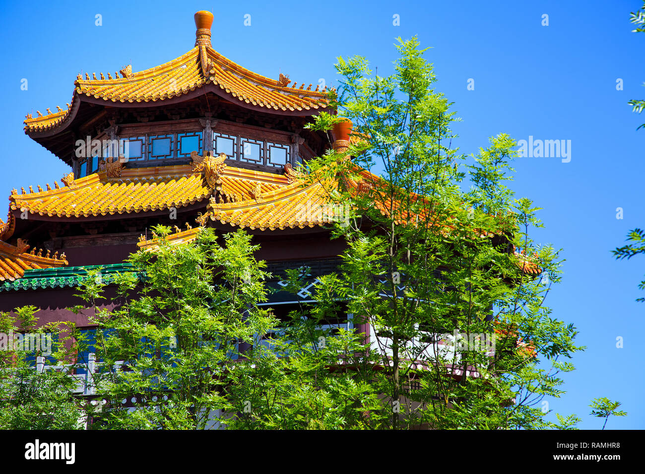 A Vintage Historical Chinese House Structure Detail Photo Stock Photo ...