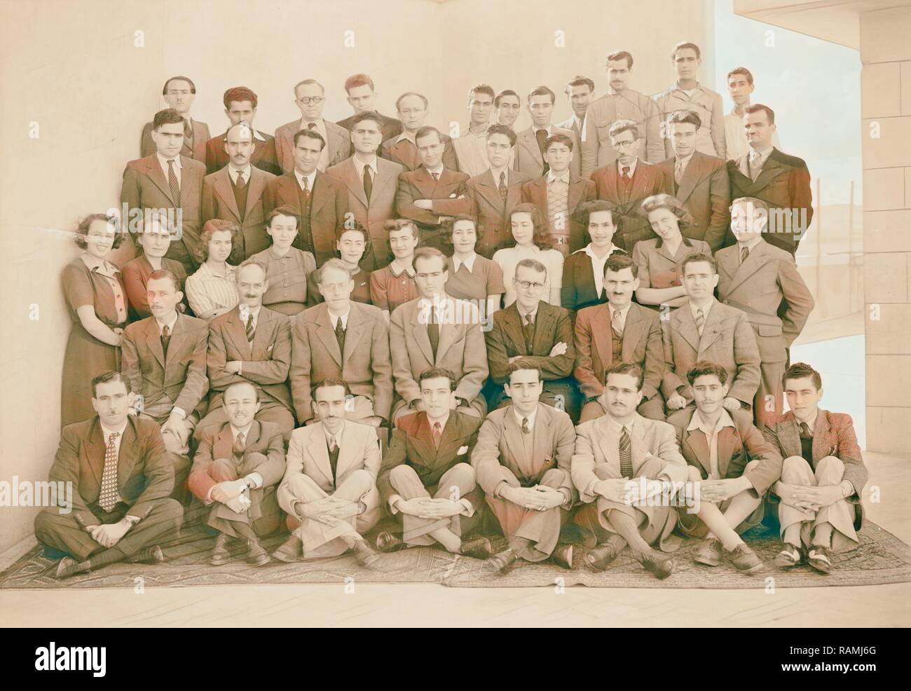 Group of Public Information Office staff taken Dec. 7, 1943 on Perry ...