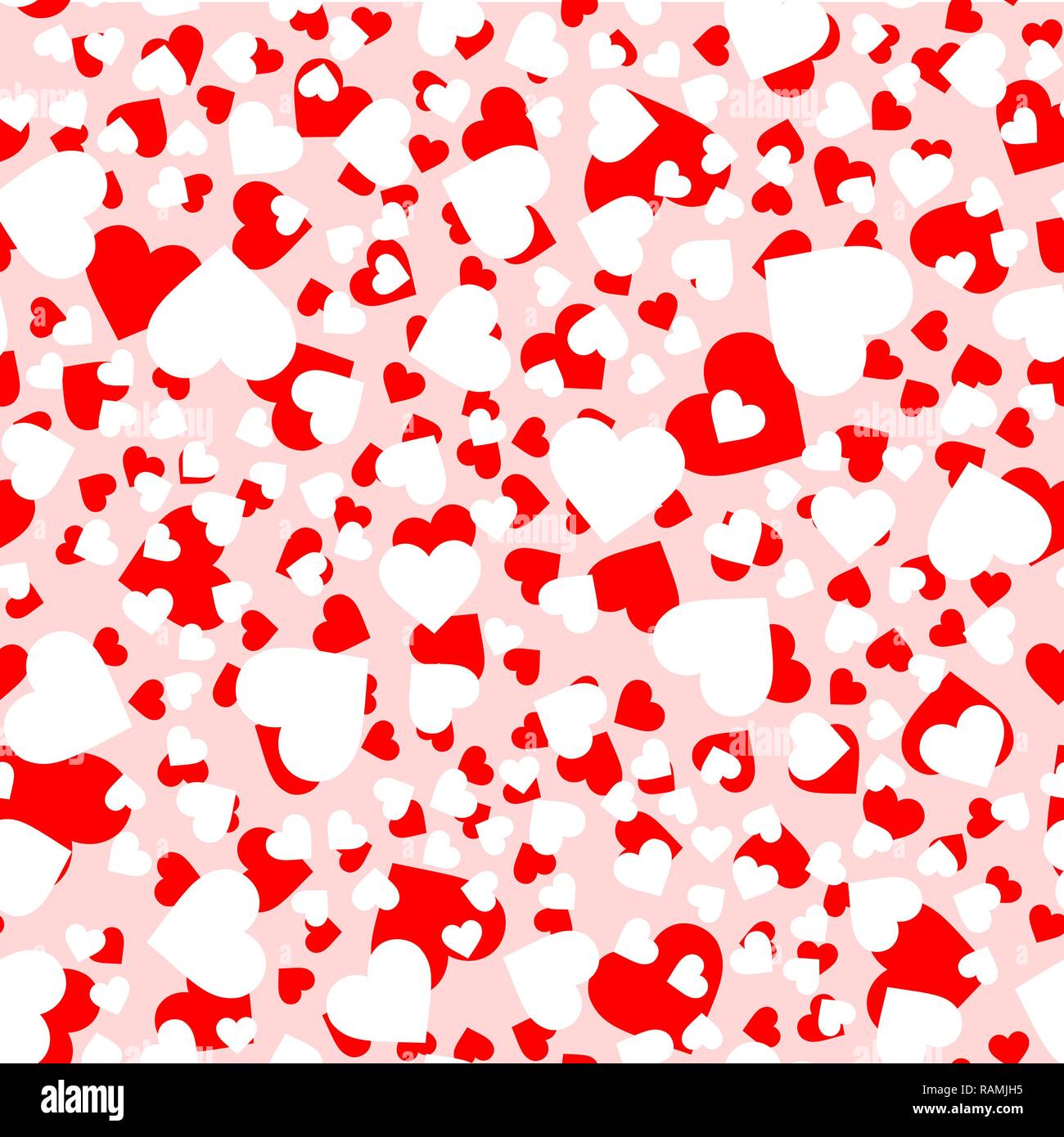 Abstract seamless repeating texture. Valentine and hearts background ...