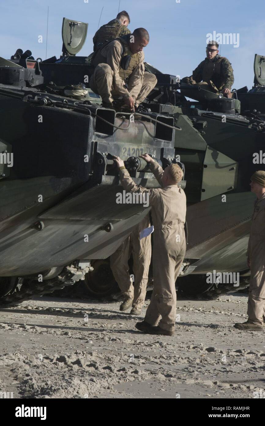 U.S. Marines with 2nd Platoon, Alpha Company, 2nd Assault Amphibian ...