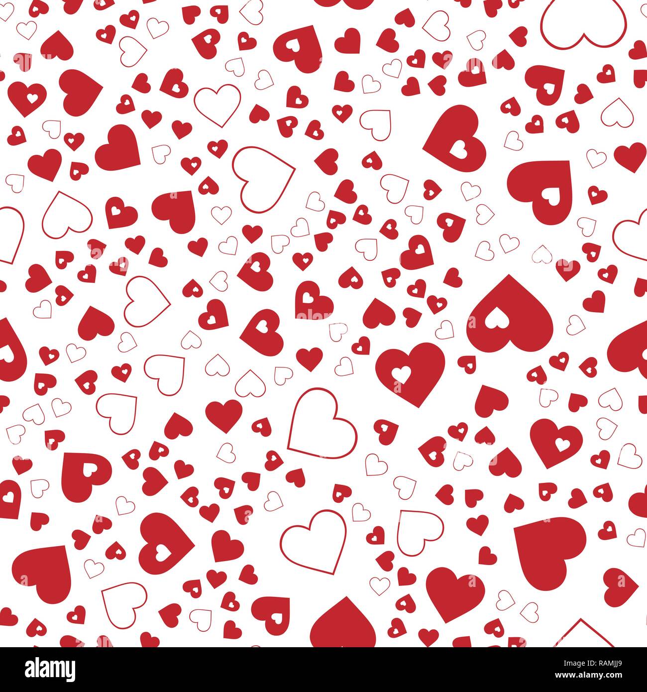 Abstract seamless repeating texture. Valentine and hearts background ...