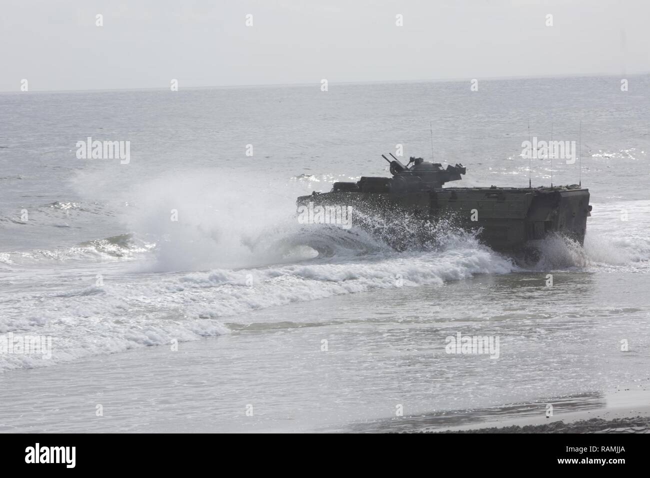 U.S. Marines with 2nd Platoon, Alpha Company, 2nd Assault Amphibian ...