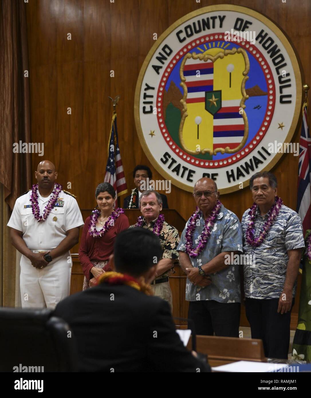 HONOLULU (Feb. 22, 2017) Rear Adm. John Fuller, commander, Navy Region ...