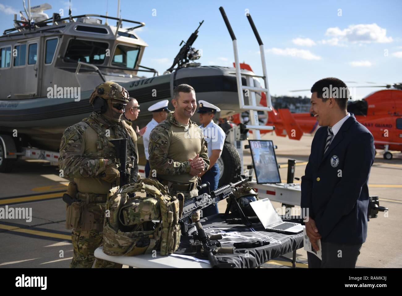 Members from Coast Guard Maritime Safety and Security Team 91109, San ...