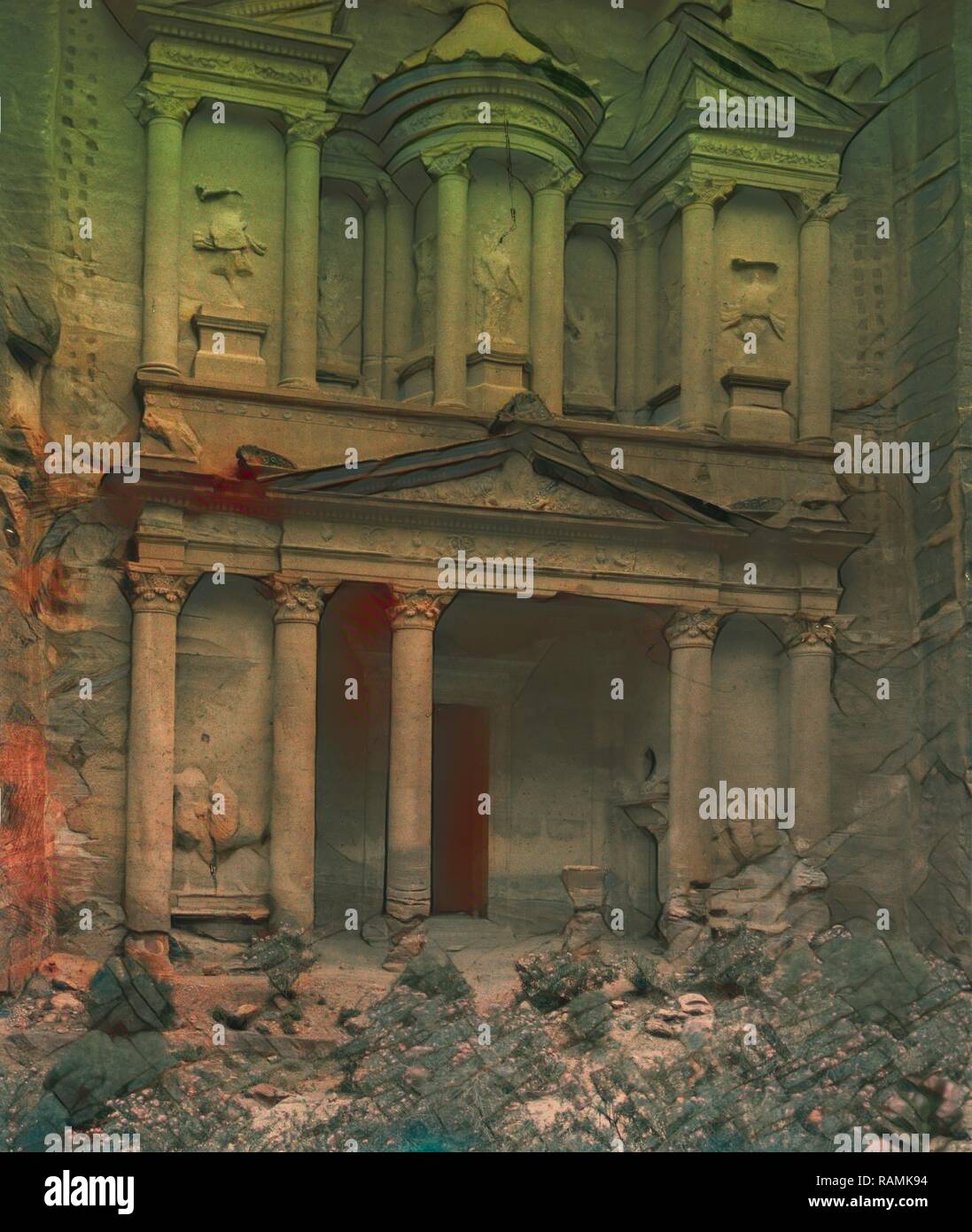 El Khazne, Petra. 1932, Jordan, Petra (Extinct city). Reimagined by ...