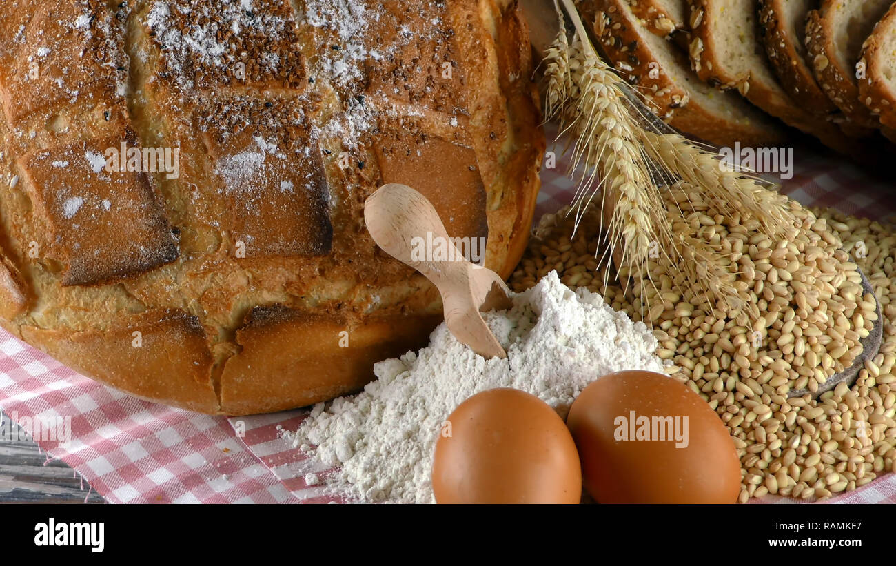 Delicious Fresh Mix of Bread Food Concept Photo Stock Photo - Alamy